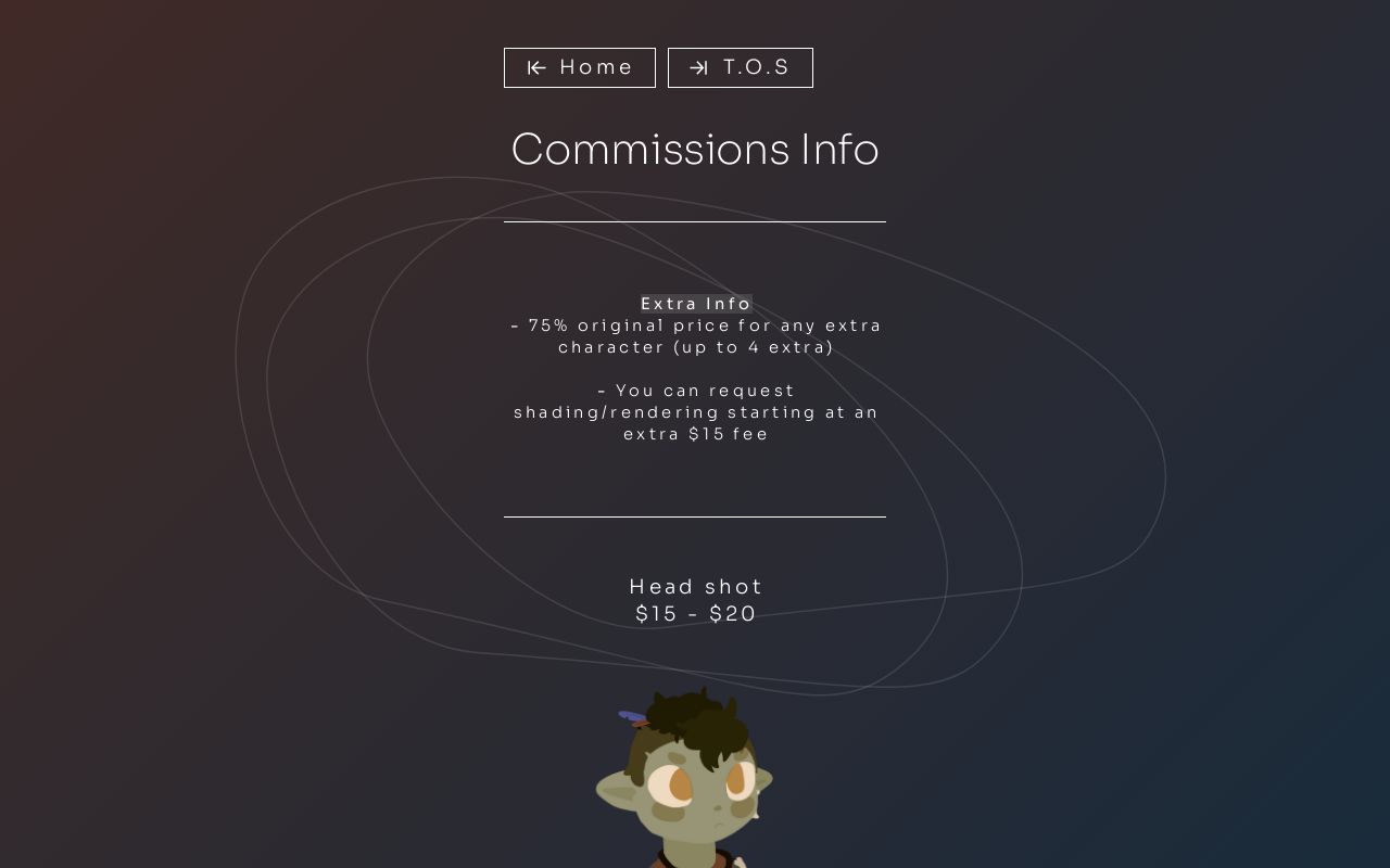 Commission info